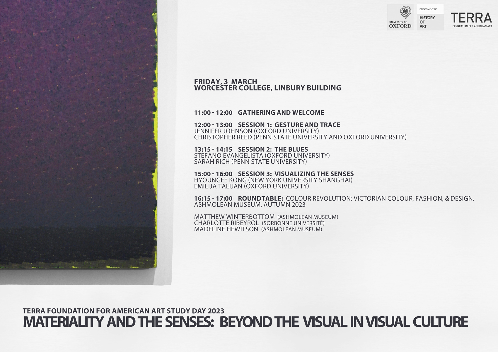 Terra Foundation for American Art Study Day 2023 | The Department of ...